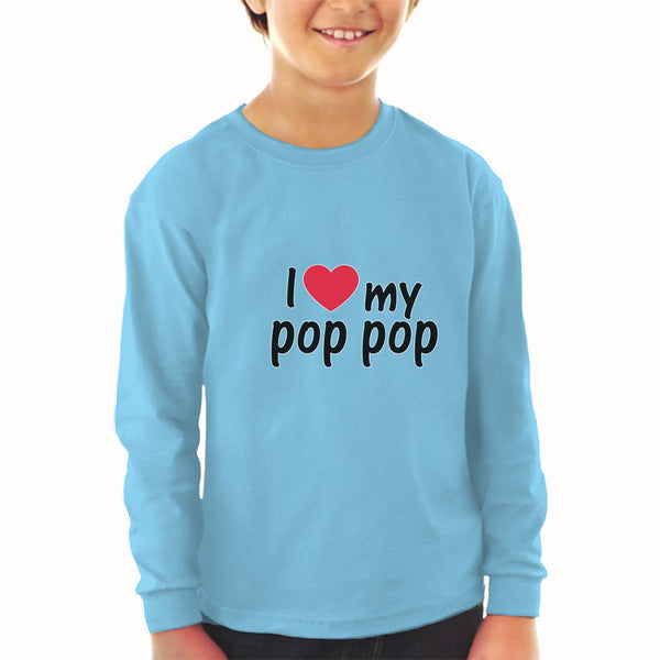 Cute Rascals® Baby Clothes I Love My Pop An Dad's With Red Heart